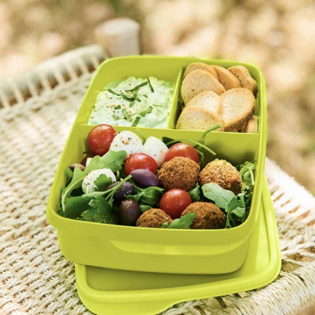 Tupperware Vakjeslunchbox Lime - Lastore Tupperware