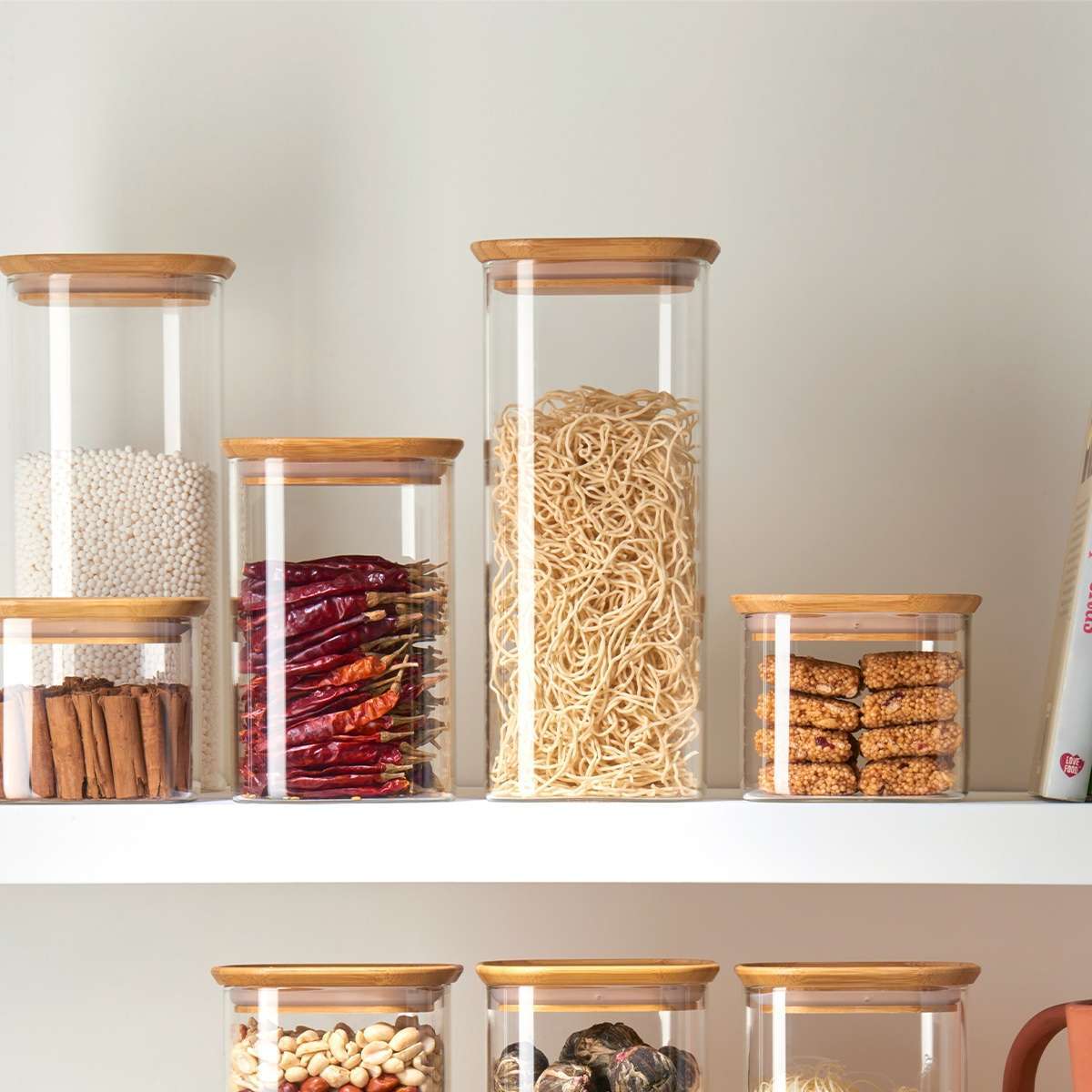Tupperware Bamboo Glass Storage - Lastore Tupperware